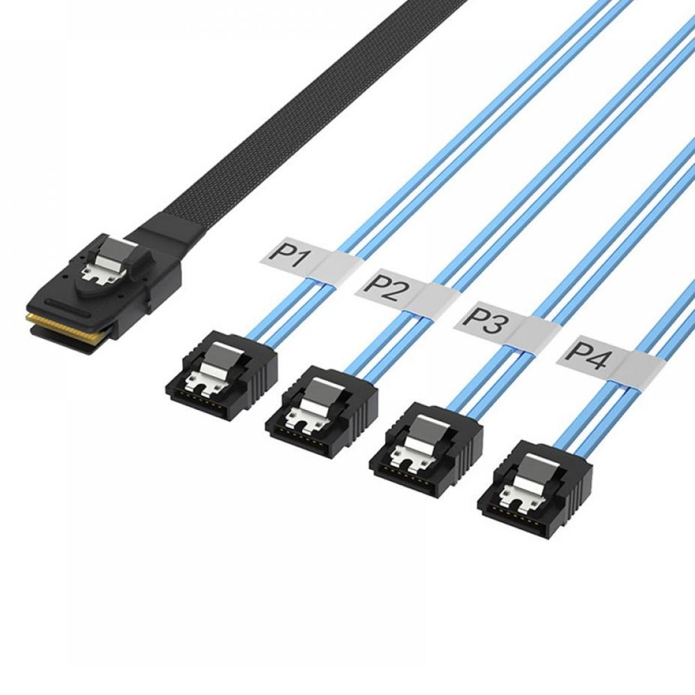 Internal Mini SAS SFF-8087 36P to Four SATA 7P Cable