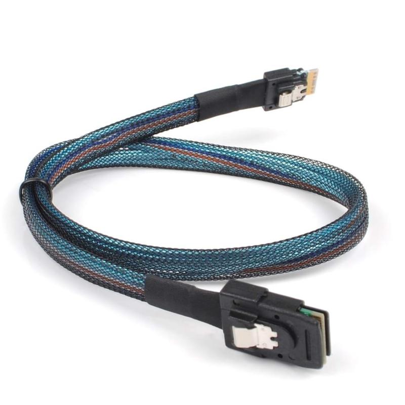 Internal Mini SAS SFF-8087 36P to SlimSAS SFF-8654 4i Cable, Straight ...