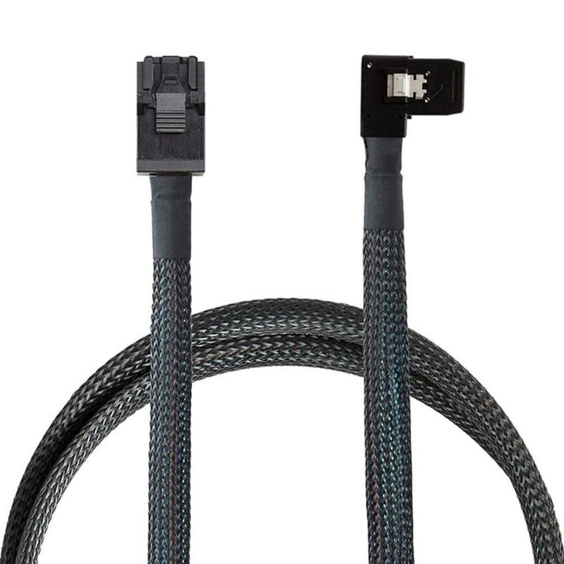 Internal HD Mini SAS SFF-8643 4i to Right Bend Internal Mini SAS SFF ...