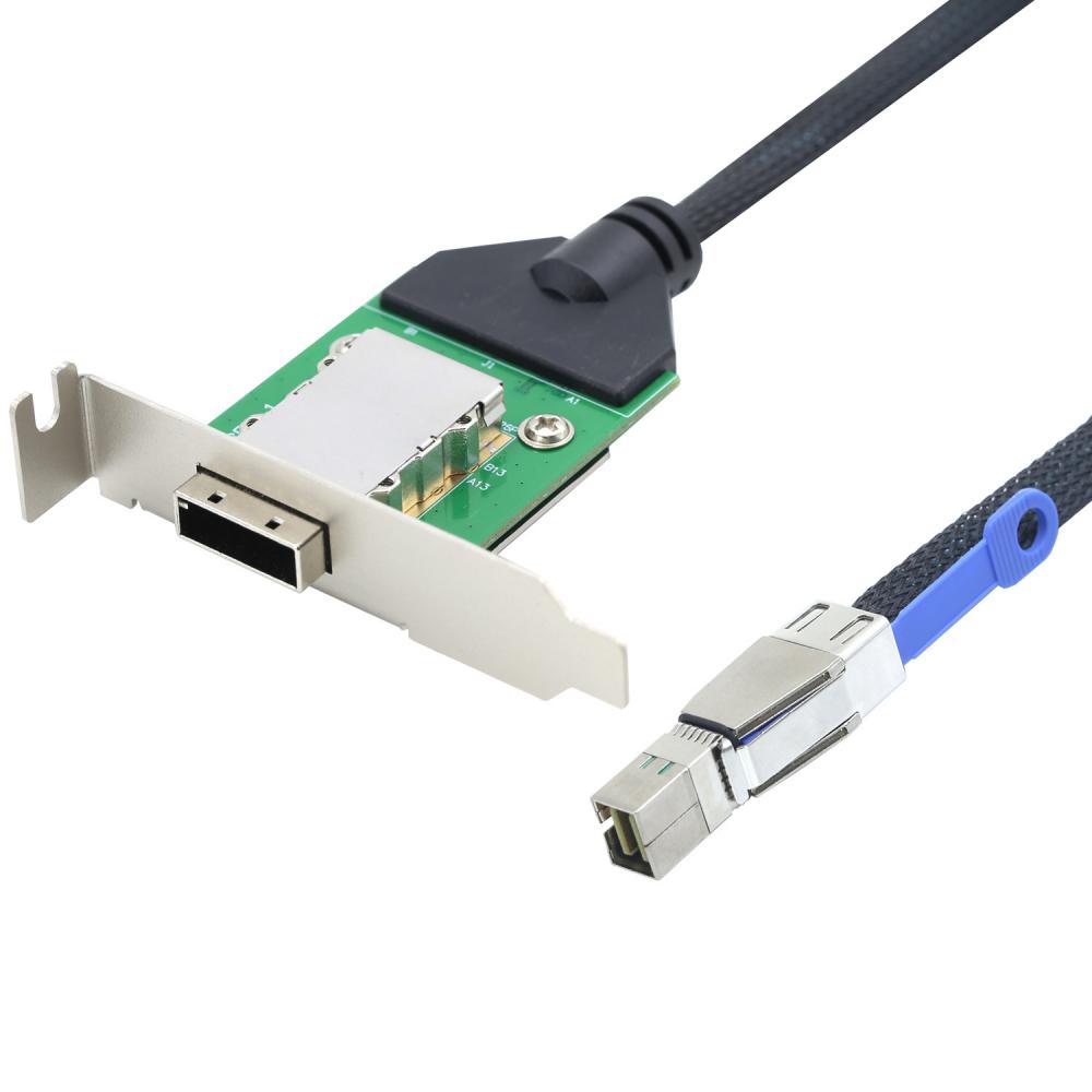 External HD Mini SAS SFF-8644 to External Mini SAS SFF-8088 PCBA Female ...