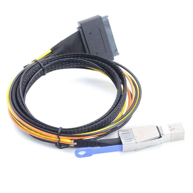 External HD Mini SAS SFF-8644 to U.2 SFF-8639 with Open Power Cable