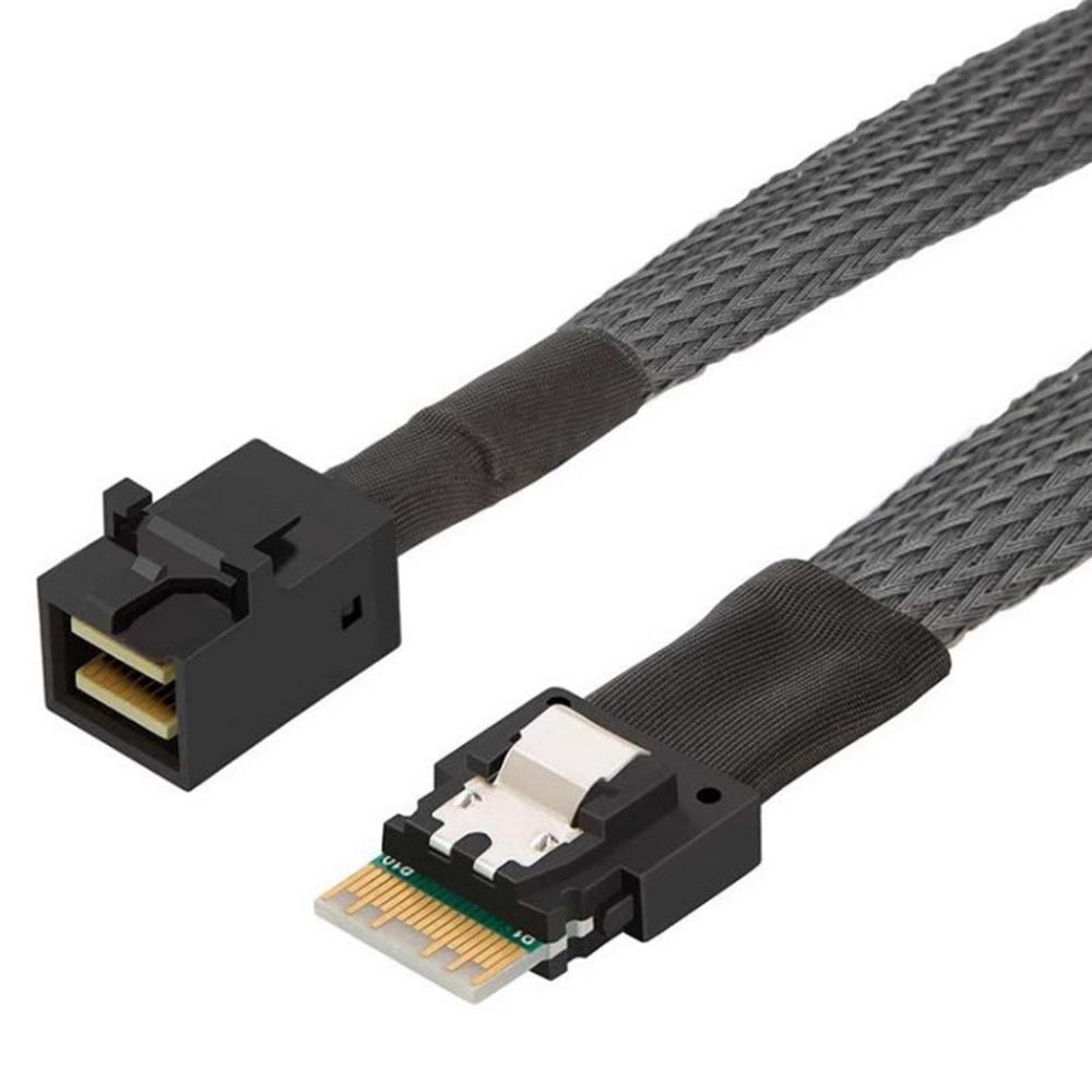 SlimSAS SFF-8654 4i to Internal HD Mini SAS SFF-8643 4x 36P Cable