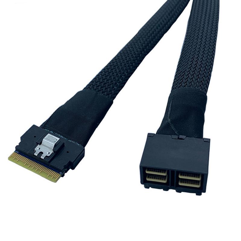 SlimSAS SFF-8654 8i to Internal HD Mini SAS SFF-8643 8x 72P Cable