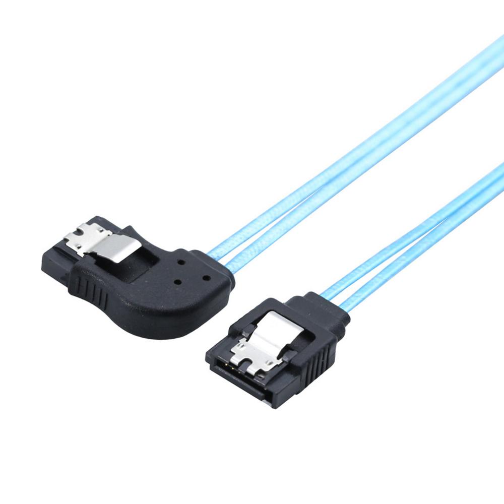 SATA 7Pin to SATA 7Pin Cable, Straight to Right Bend