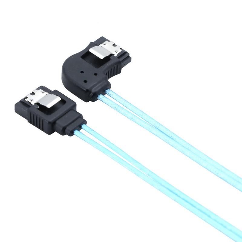 SATA 7Pin to SATA 7Pin Cable, Straight to Right Bend