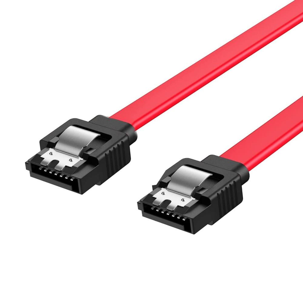 SATA 7Pin to SATA 7Pin Red Cable, Straight to Straight