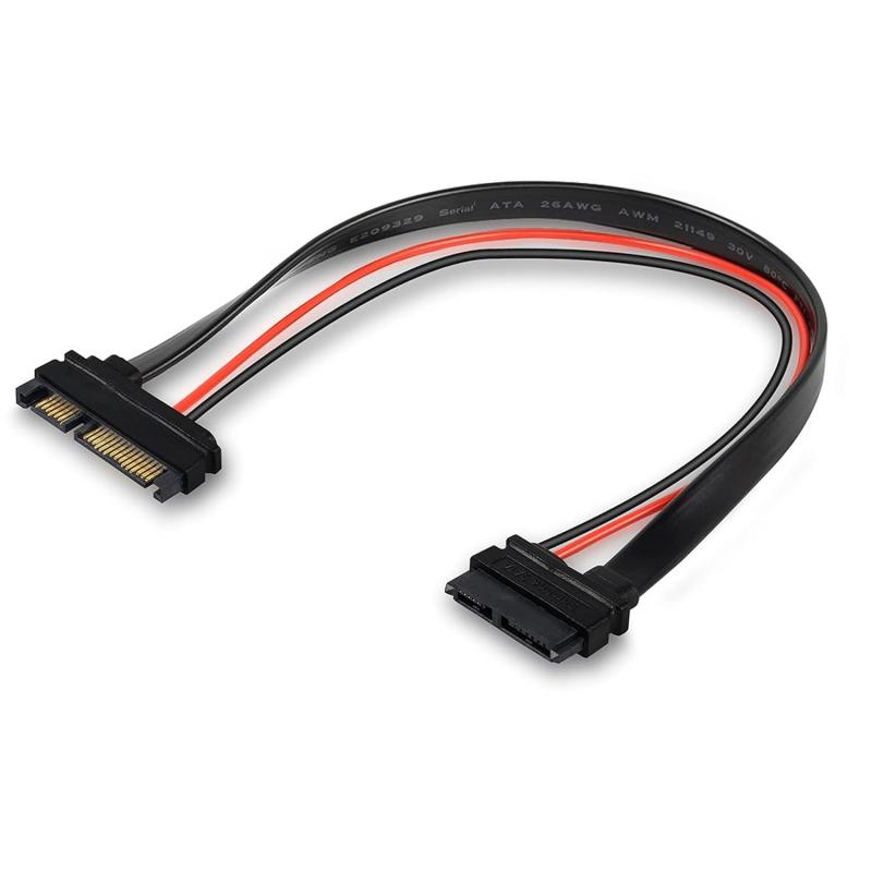 Slimline SATA 13P Female to SATA 22P (7+15) Male Cable