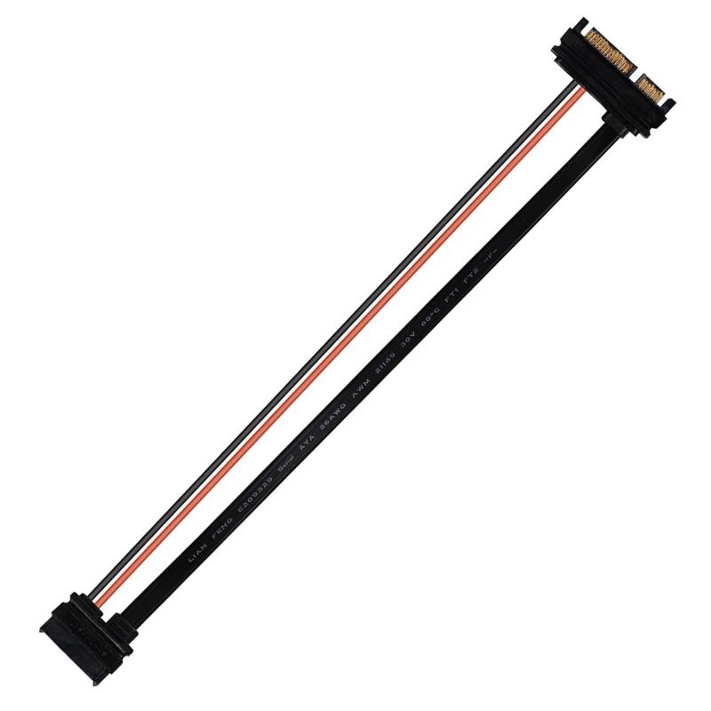 Slimline SATA 13P Female to SATA 22P (7+15) Male Cable