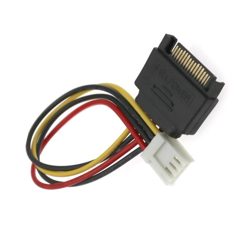 SATA 15Pin Male to Small 4P Floppy Drive Female Power Cable