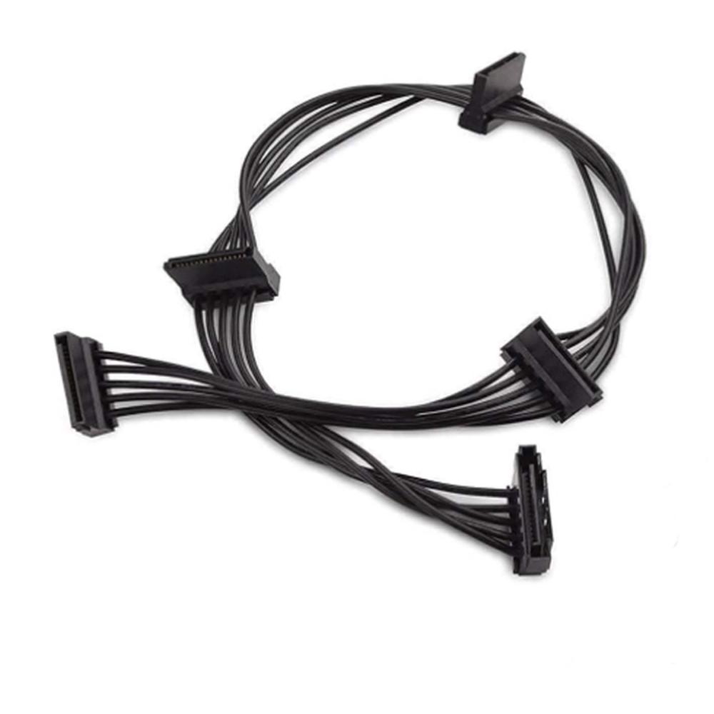 SATA 15Pin Male to 4 SATA 15Pin Female Power Splitter Cable