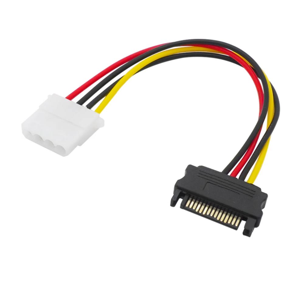SATA 15Pin Male to LP4 4Pin IDE Molex Female Power Cable
