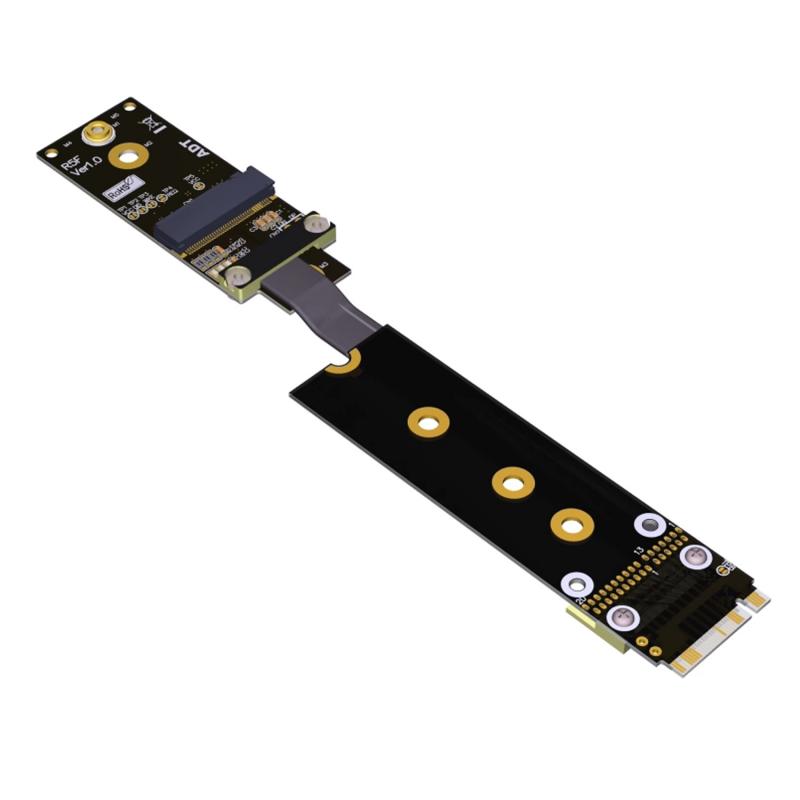 PCIe 3.0 M.2 NVMe Key-M Male to M.2 WIFI Key-A.E Extension Cable