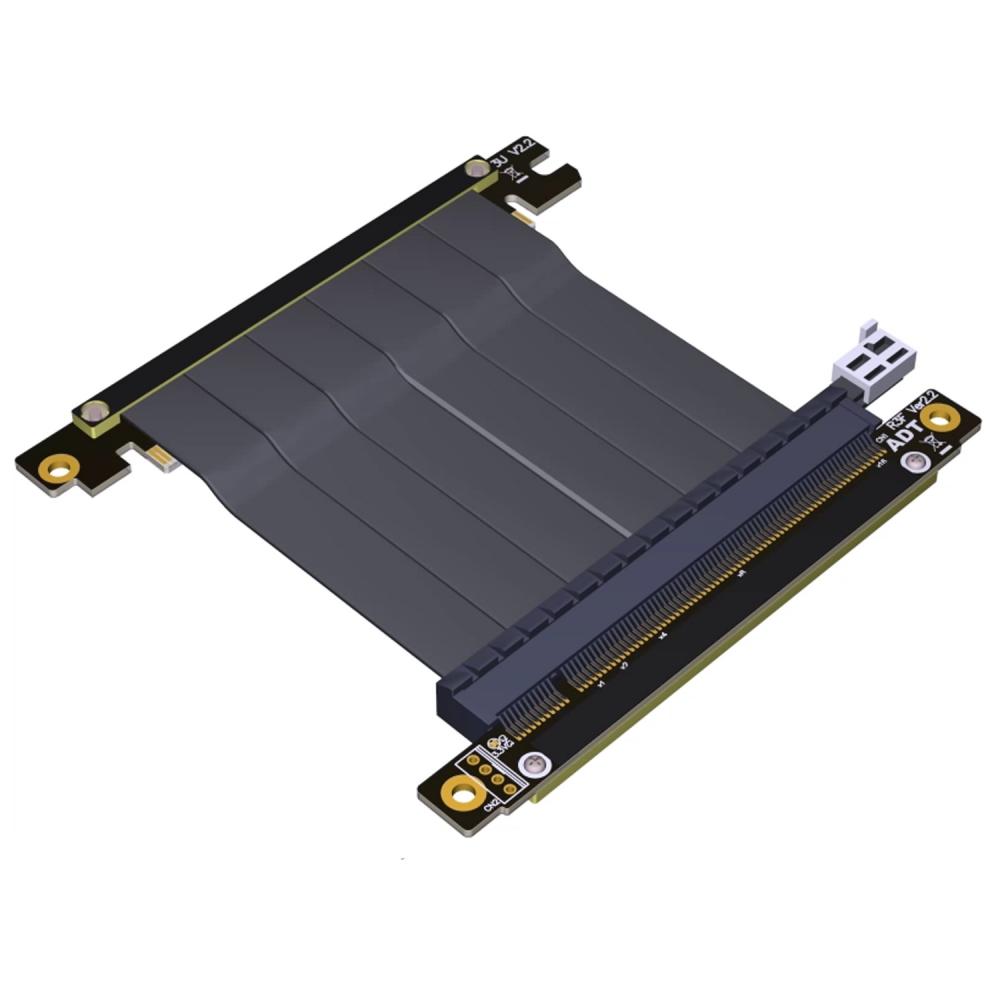 PCIe 3.0 x16 Male to x16 Female Extension Cable, Both Side Turn 180 Degree