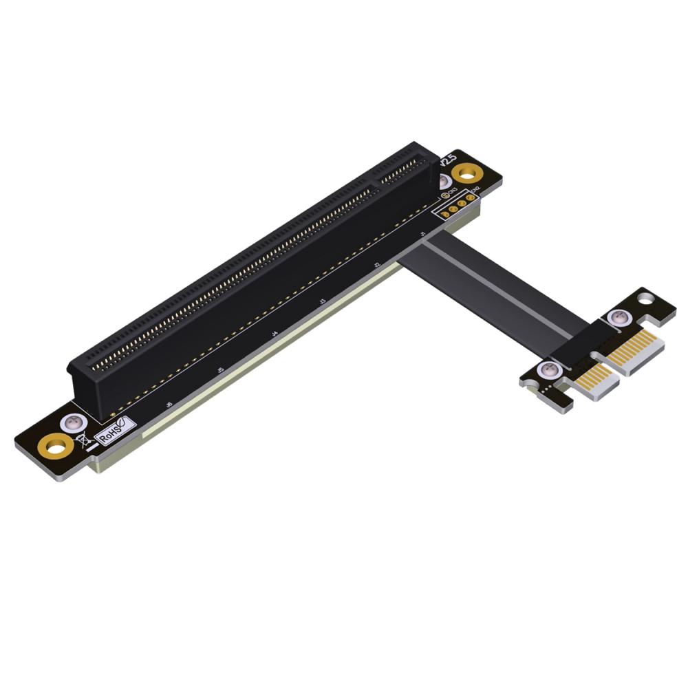 PCIe 3.0 x1 Male to x16 Female Up R/A Extension Cable
