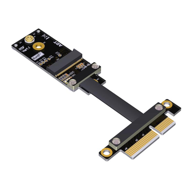 PCIe 3.0 x4 Male to M.2 WiFi Key A.E. Extension Cable