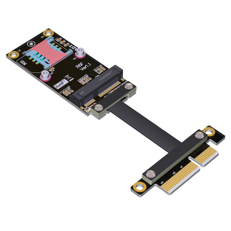 PCIe 3.0 x4 Male to Mini PCIe Female Extension Cable