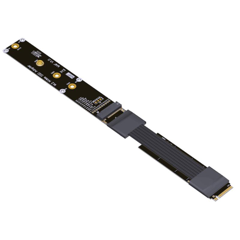 PCIe 4.0 M.2 NVMe Key-M Male to Female SSD Extension Cable