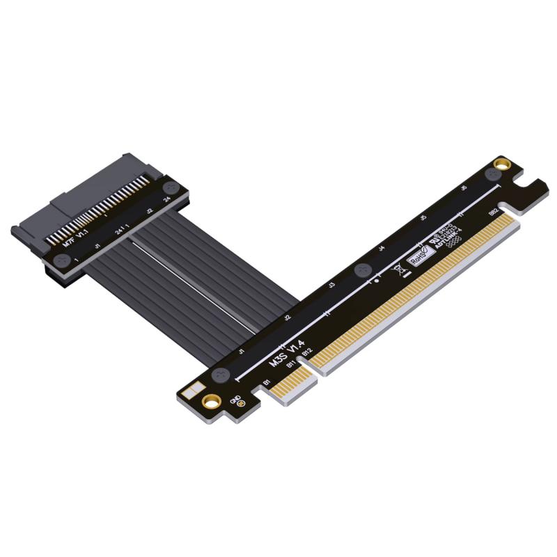 PCIe 4.0 x16 Male to U.2 SFF-8639 SSD Extension Cable