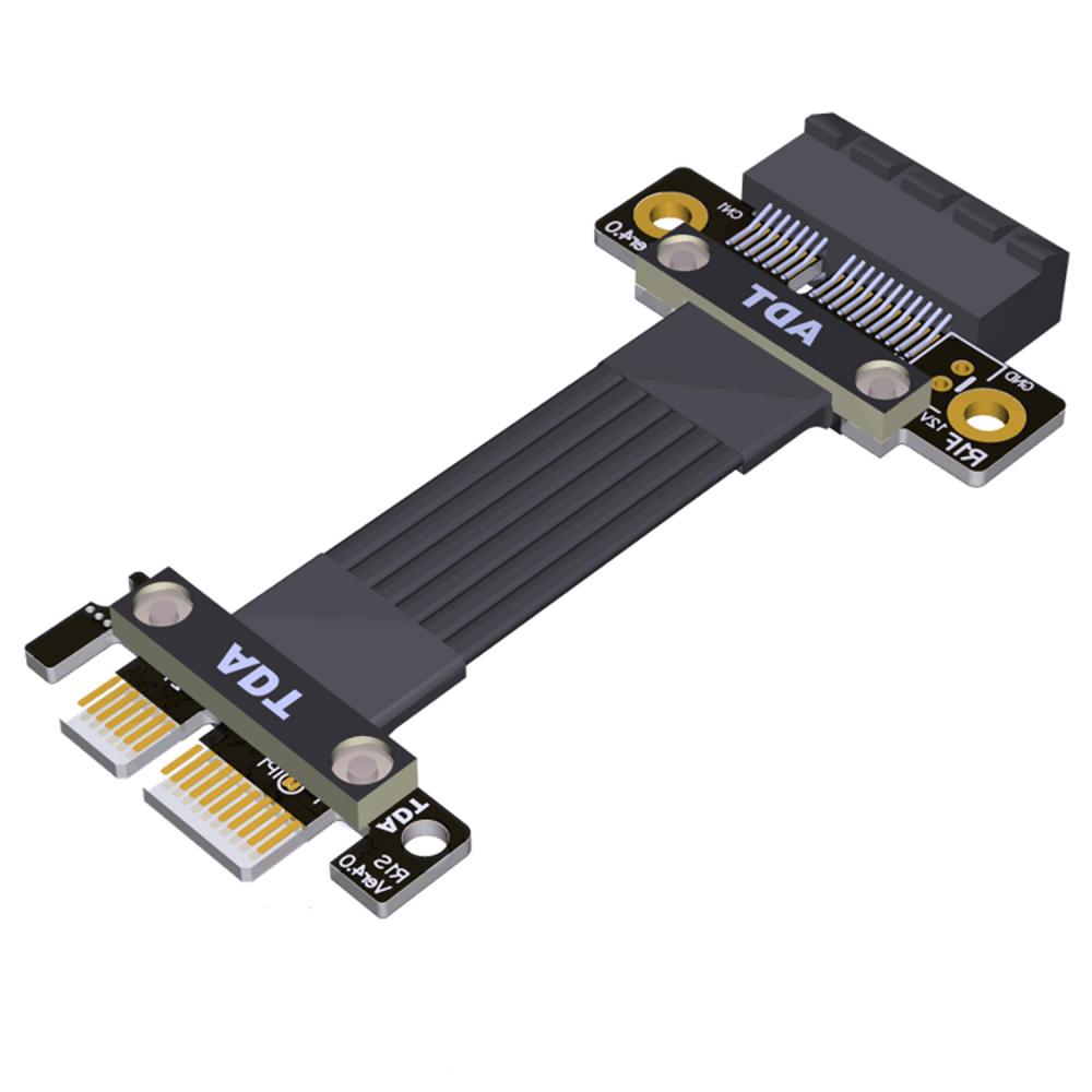 PCIe 4.0 x1 to x1 Extension Cable, Male STR to Female STR